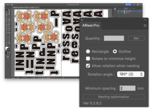 AI Nest-Pro - Nesting Plug-in for Illustrator - Baby Universe Inc.