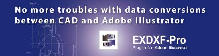EXDXF-Pro - AI to DXF Converter for Adobe Illustrator